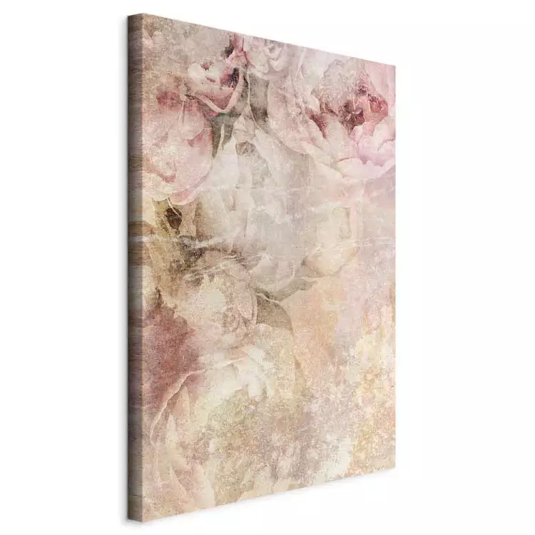 Tavla Sommar pioner - blomsterkomposition i rustik stil - bimago