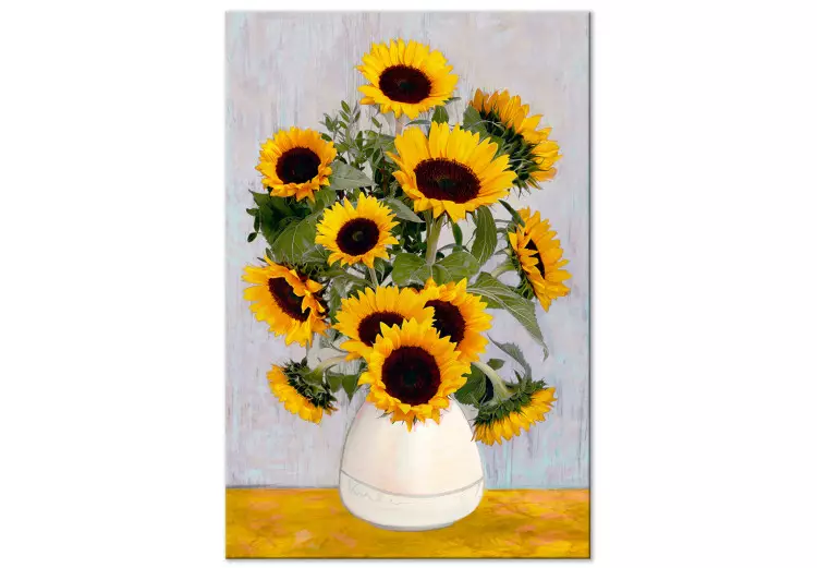 Stor tavla Vincent Van Gogh - Solrosor - bimago