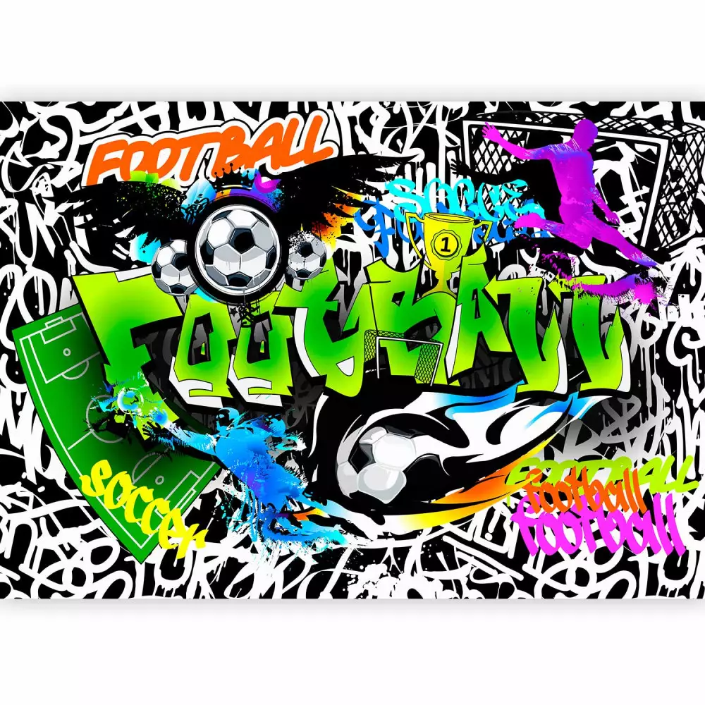 Fototapet Football Graffiti - bimago